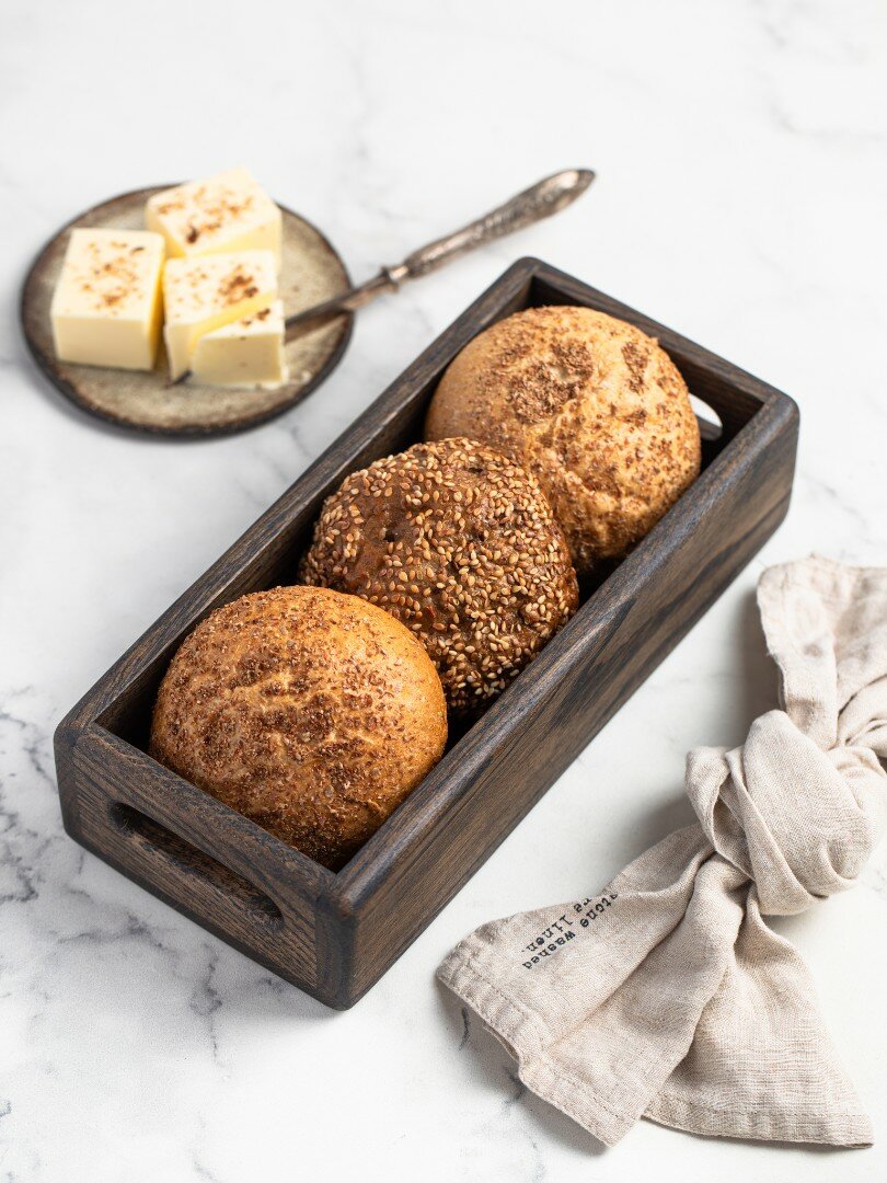 Корзинка для хлеба из темного дуба Foxwoodrus , для хлеба, выпечки, кафе, ресторана, угольный цвет