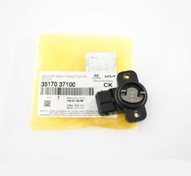 Датчик положения дроссельной заслонки (круглый) для Hyundai H-1 2000-2004, Santa Fe 2.7 2001-2006, Tucson 2.7 2004-2010, KIA Sportage 2004-2010 / арт. 3517037100 / бренд MOBIS