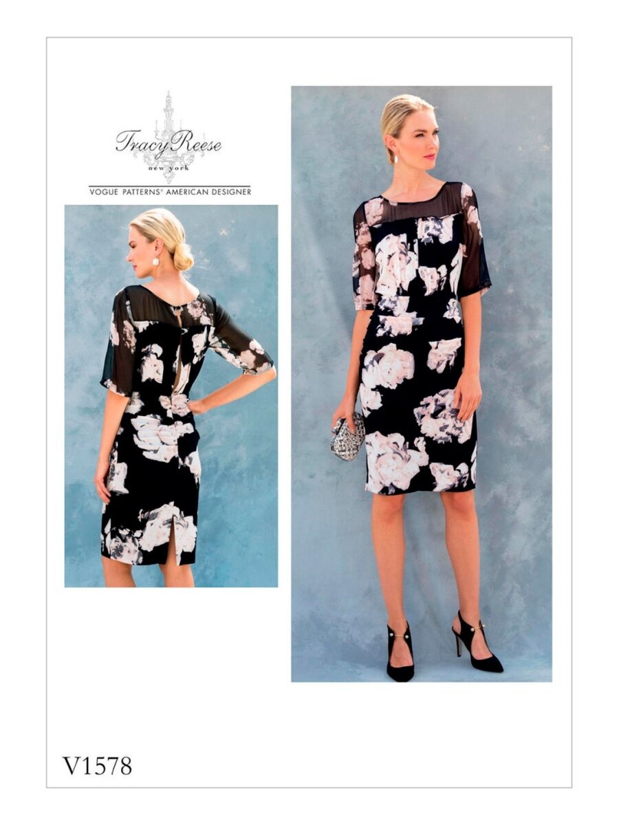 Выкройка VOGUE №1578 Платье