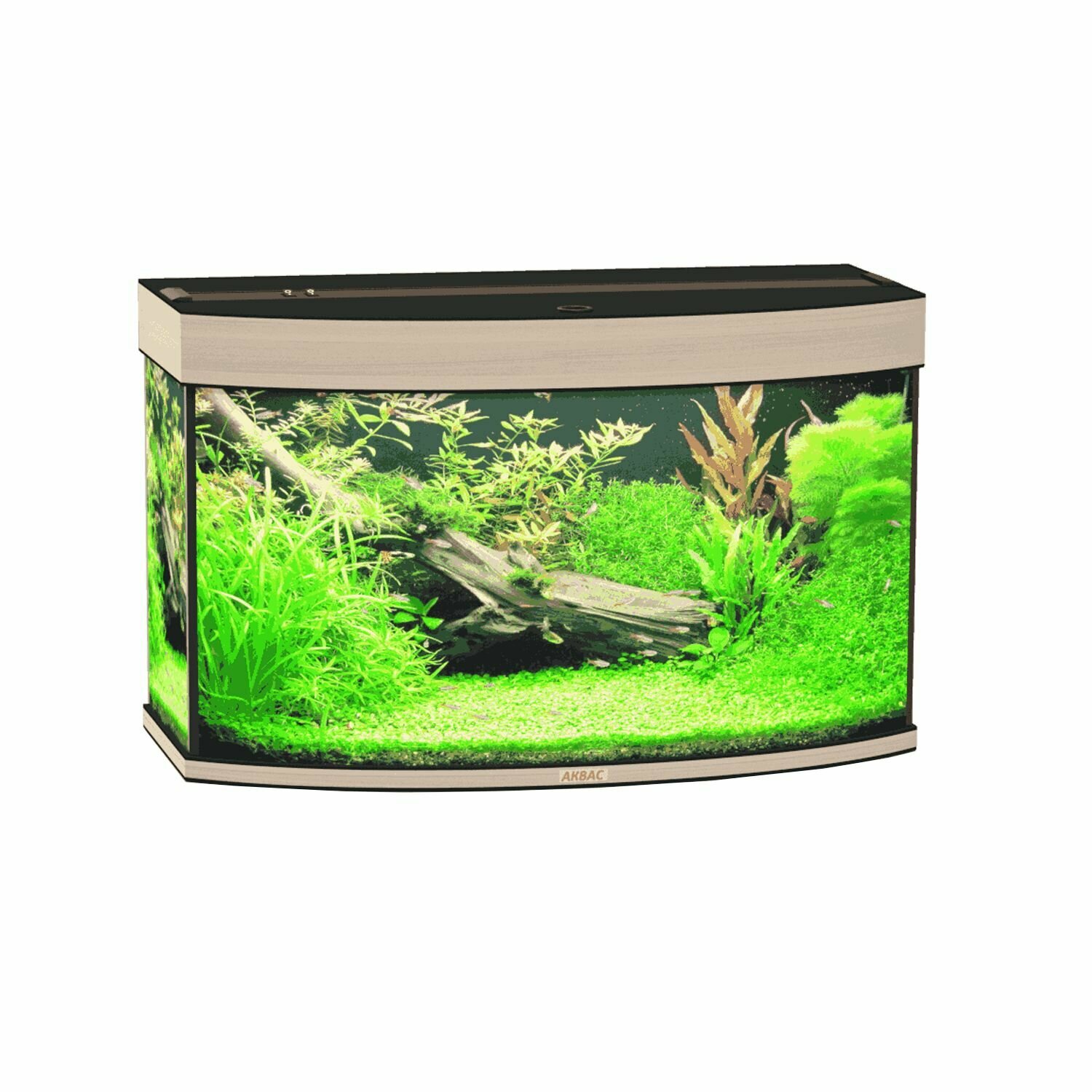 Аквариум панорамный 190 литров с крышкой и освещением (92*47*57 см) Аквас