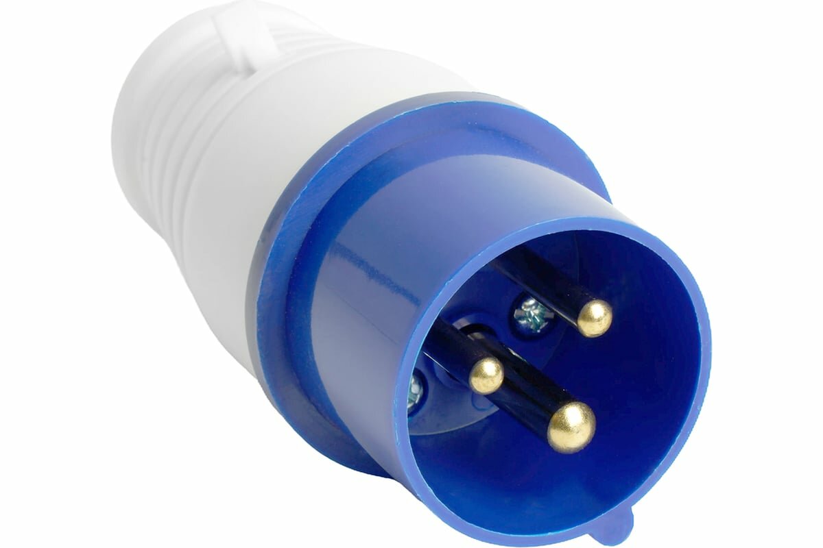 STEKKER Вилка прямая ST-013 16А 220В 2P+PE IP44, PPG16-013-44, , 49426