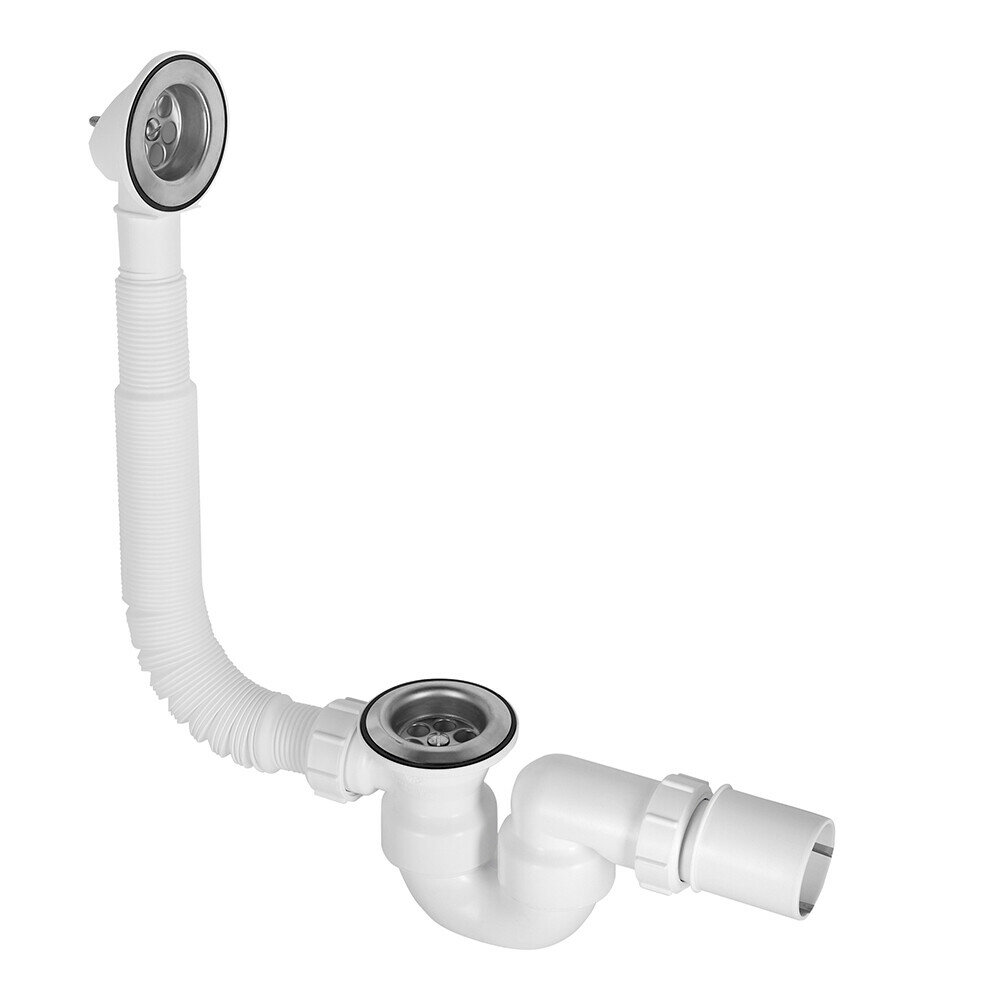 Сифон для ванны McAlpine 1 1/2х40 мм с выпуском d70 мм с соединением 40/50 мм (MRB1-EX) McAlpine MRB1-EX