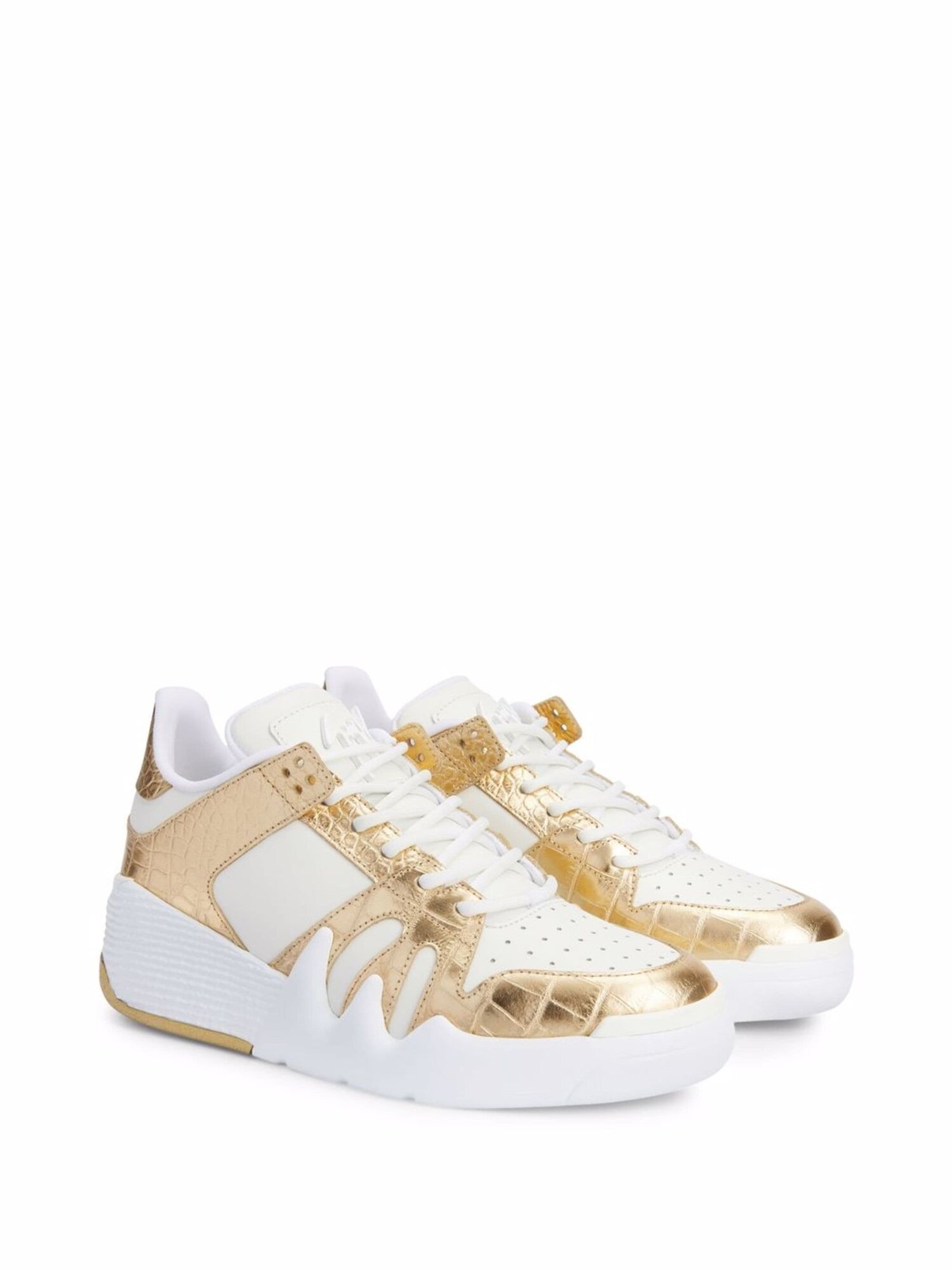 Кроссовки Giuseppe Zanotti Talon, размер 34 EU, бежевый/белый — фото 1