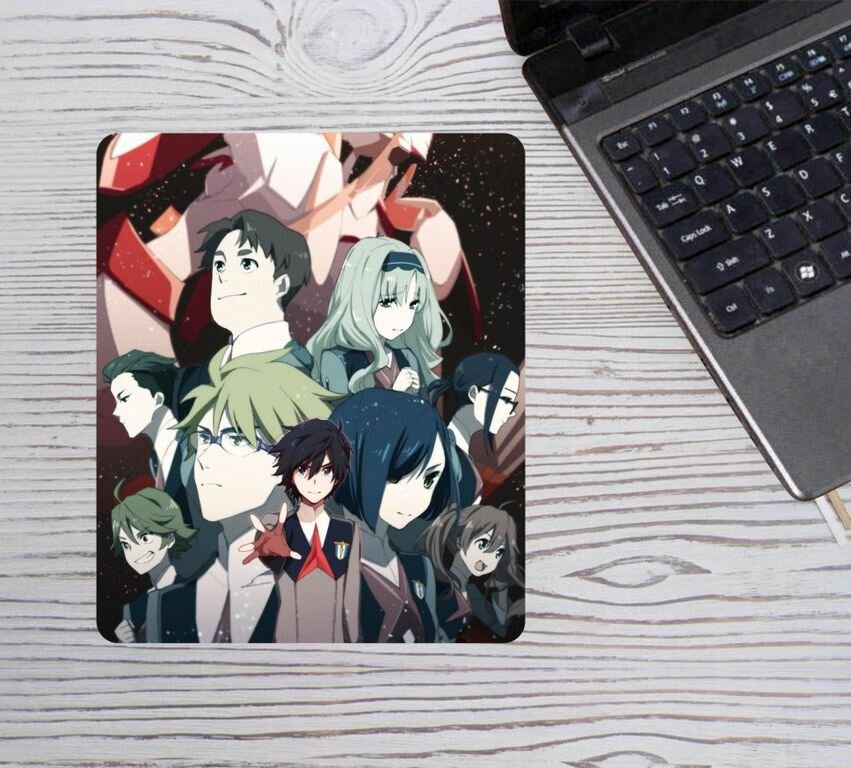 Коврик для мышки игровой 36 на 29 см MIGOM Любимый во Франксе, Darling in the Franxx №8