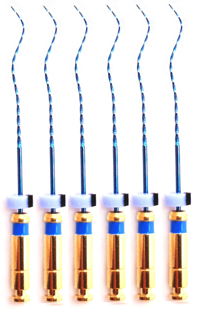 3D-Files Blue 25мм, размер F30 02-30, стерильные машинные файлы, никель-титан, 6 шт.