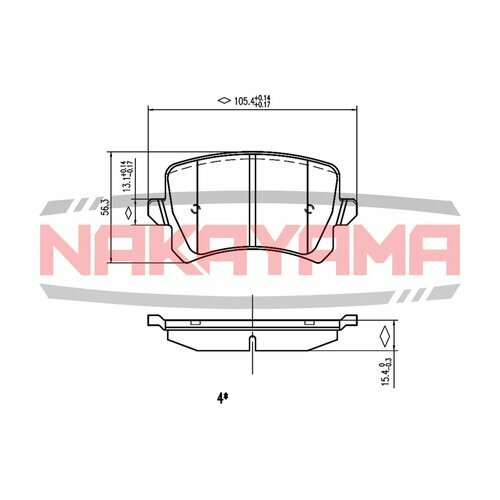 Колодки тормозные дисковые Nakayama HP8331NY