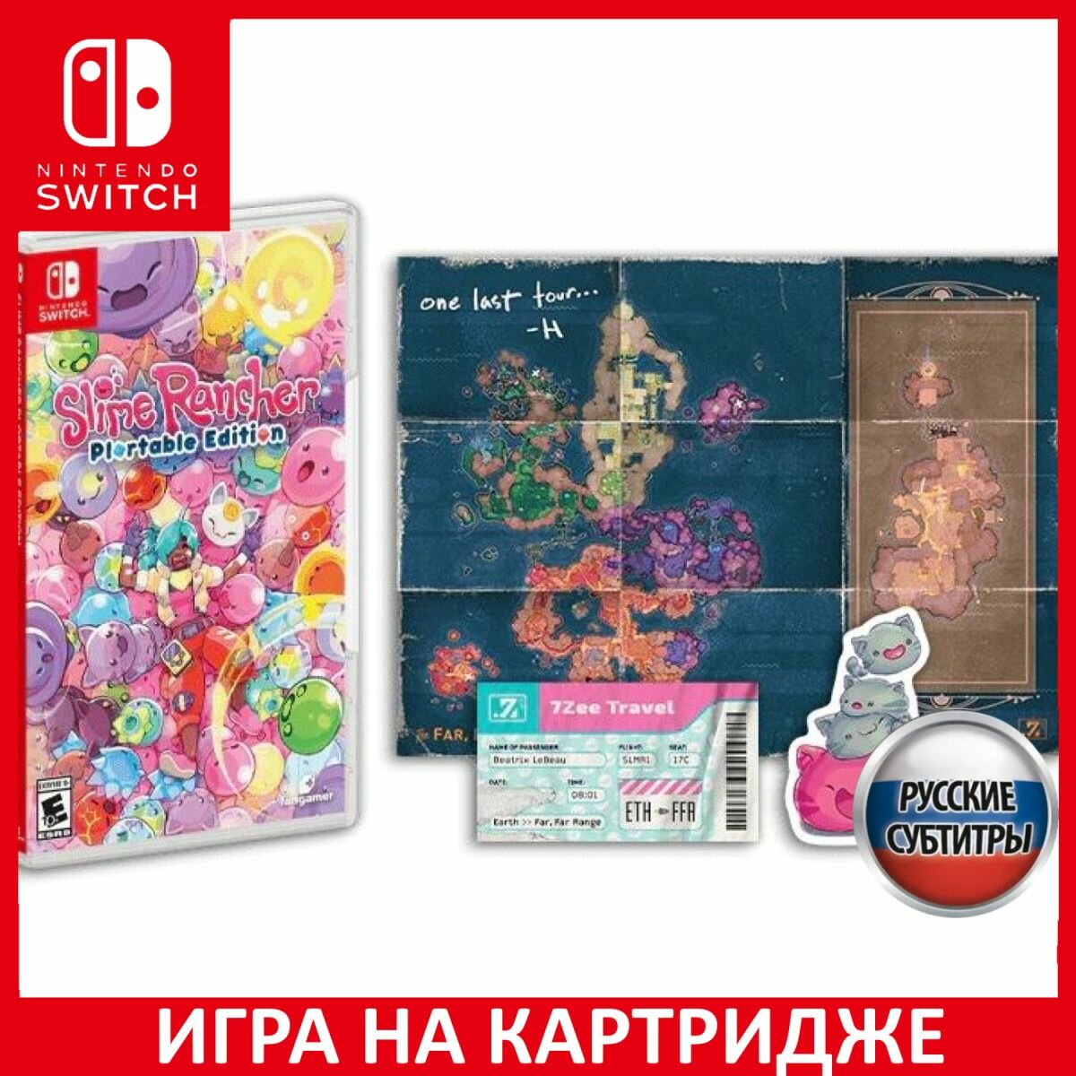 Игра Slime Rancher Plortable Edition Switch Русская Версия Картридж на Nintendo Switch