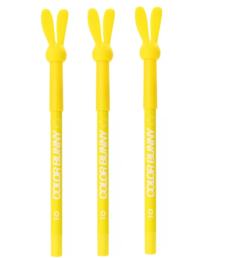 Карандаш гелевый для глаз Love Generation Color Bunny, тон 10 желтый, 1,3 г 3 шт