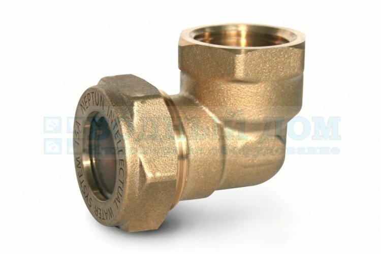 Угольник для гоф. трубы 15х1/2 (внутренняя резьба)