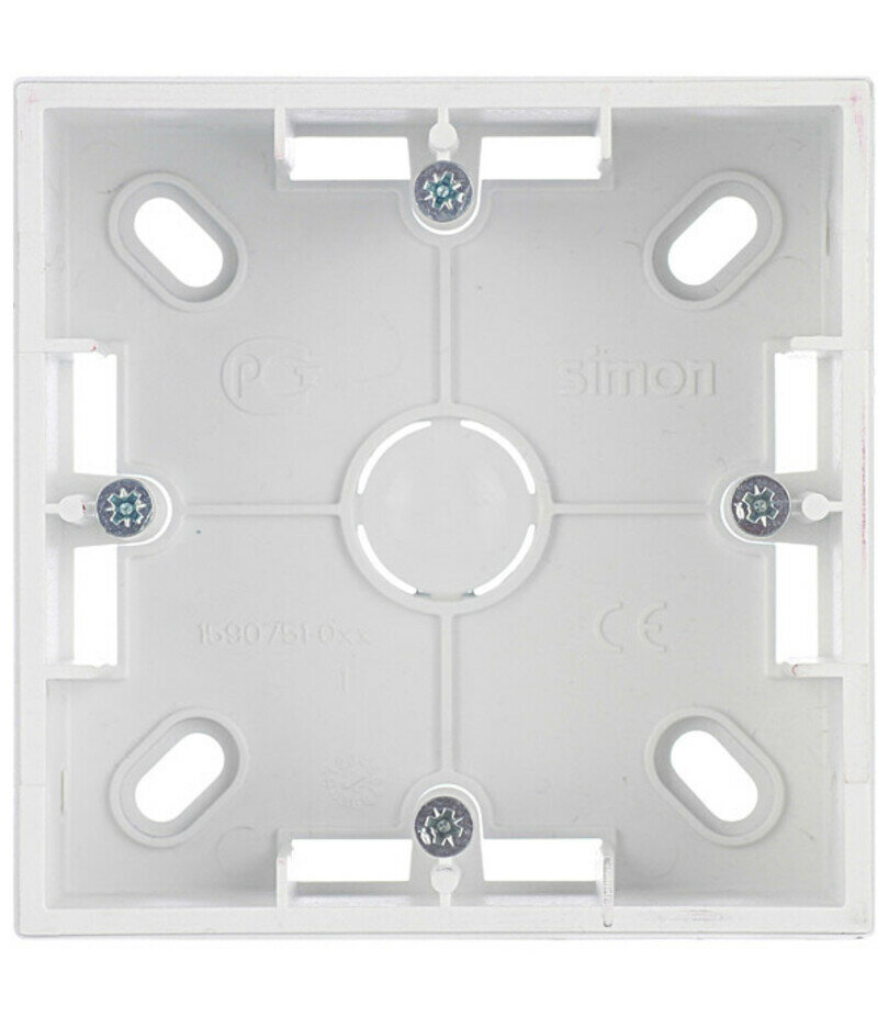Коробка монтажная Simon 15 накладная алюминий (1590751-033)