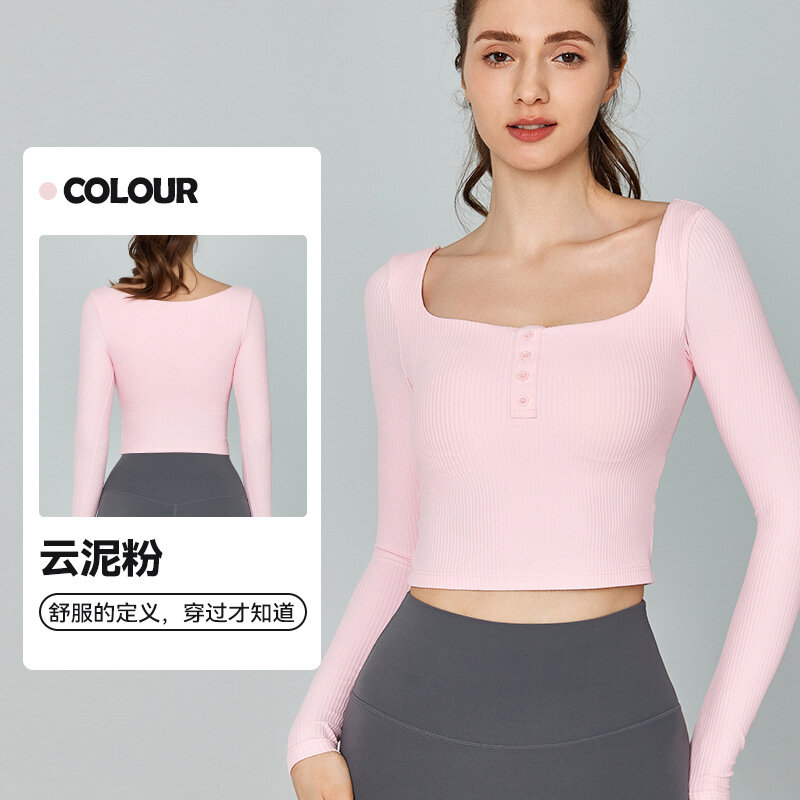 Топ Big Tree Clothing, для йоги, с длинными рукавами