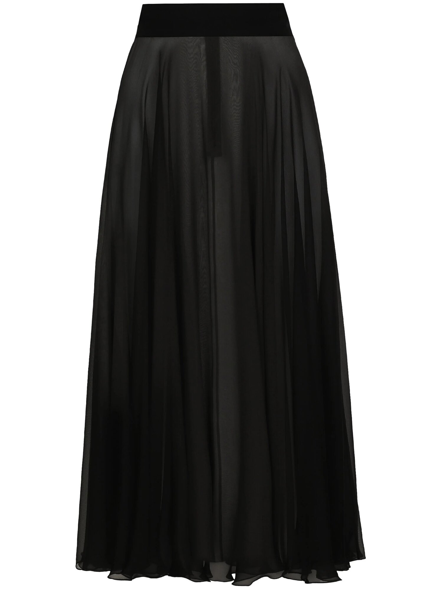 Юбка Silk chiffon pleated midi skirt