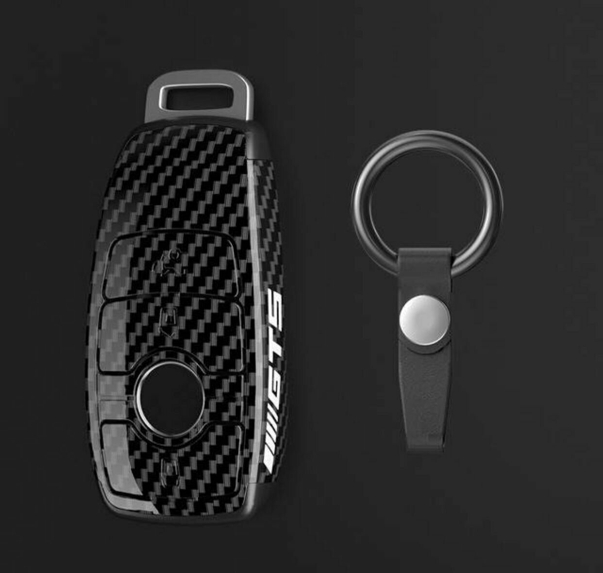 Чехол на ключ Mercedes / Мерседес carbone new