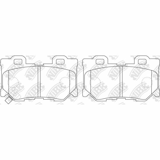 Колодки тормозные дисковые Nibk PN0396, 4 шт