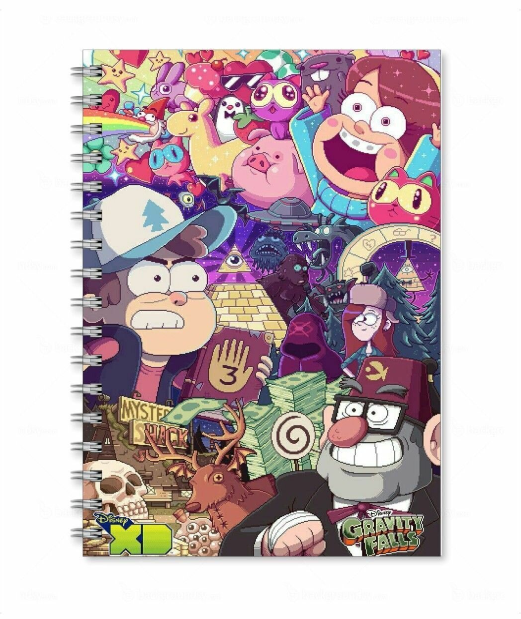 Тетрадь Mewni-Shop формата А5, с принтом "Гравити Фолз" - 15
