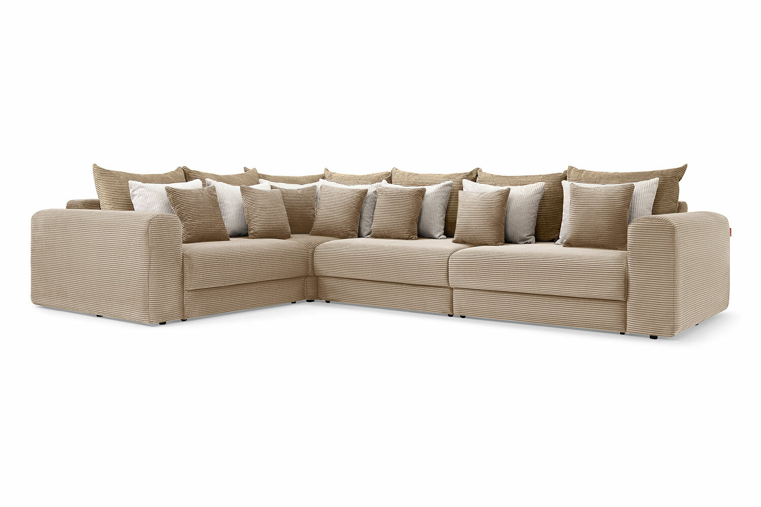 Угловой диван-кровать SOLANA Мэдисон 348х84х247 см, универсальный угол, цвет бежевый