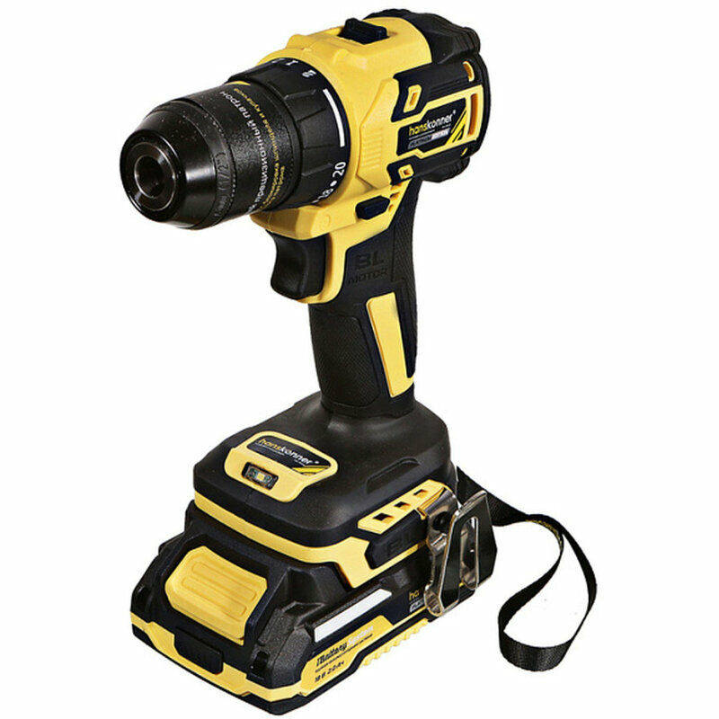 Дрель акк б/щ Hanskonner, 18В, 1BatterySystem,60Нм, пл. патрон HCD2065C, 2129768