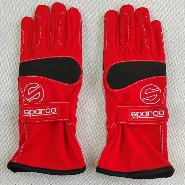 Гоночные перчатки SPARCO хлопковые — перчатки для картинга, размеры M (19-20,5 см), L (20-21,5 см), XL (21-22,5 см)