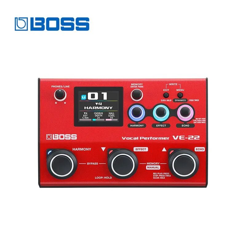 Boss VE-22 Вокальные эффекты и педаль Looper новейшая мощная педаль эффектов для певцов