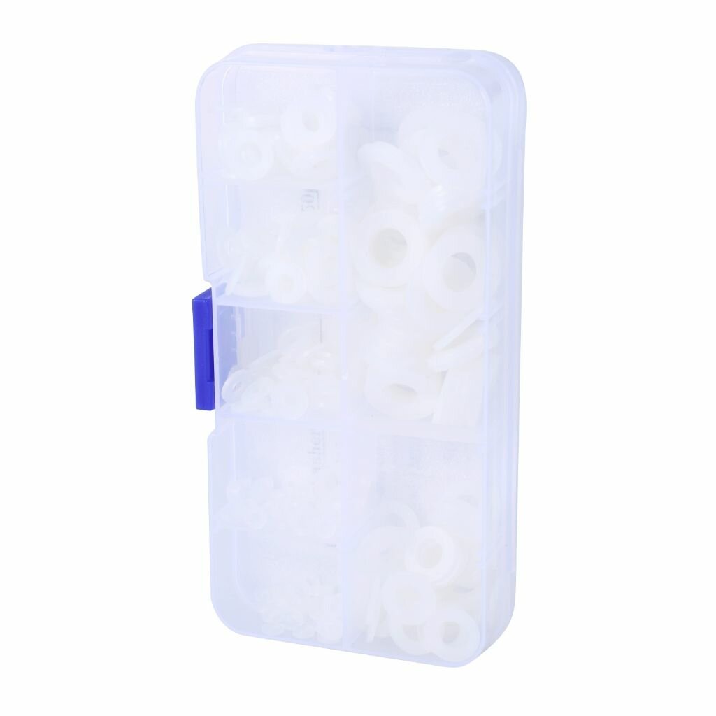 350 шт. Набор нейлоновых шайб, O-образные кольца, плоские круглые