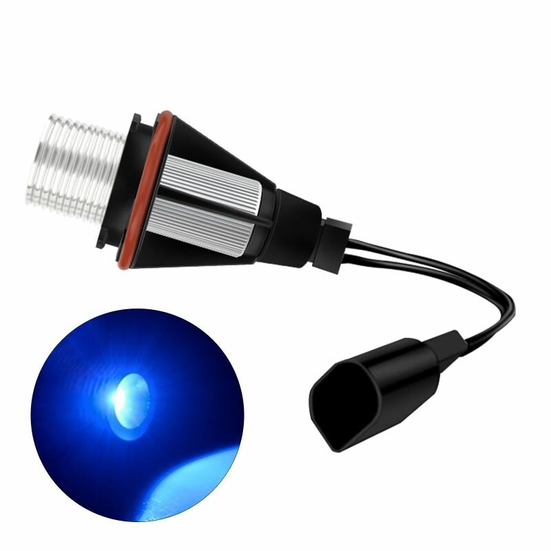 Лампа автомобильная, E39 ангельские глазки светодиодные противотуманные фары 5 Вт - синий, 1 пара