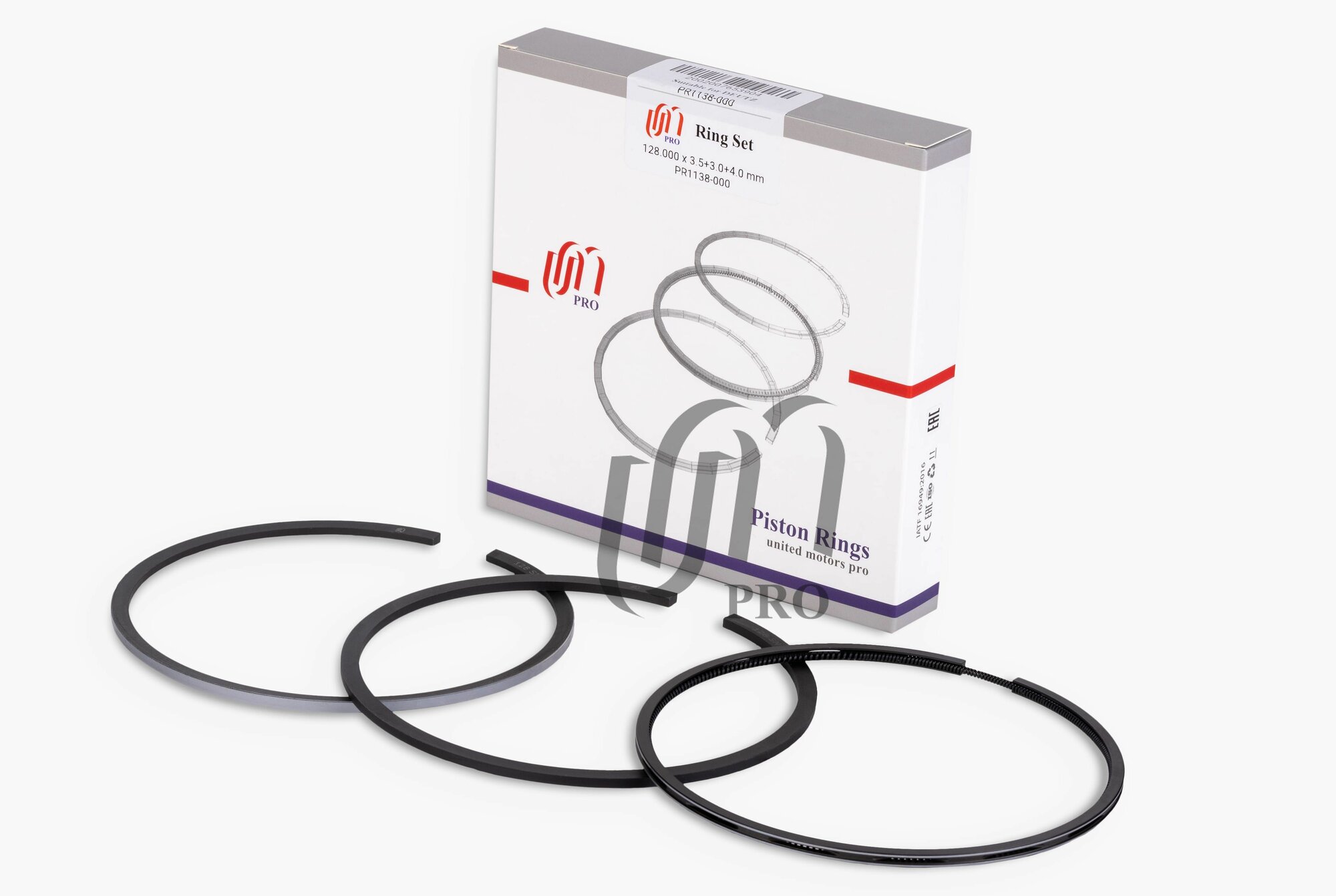 Кольца поршневые STD Deutz BF10L513 d128.0 STD 3.5-3.0-4.0 на 1 цил. UMpro