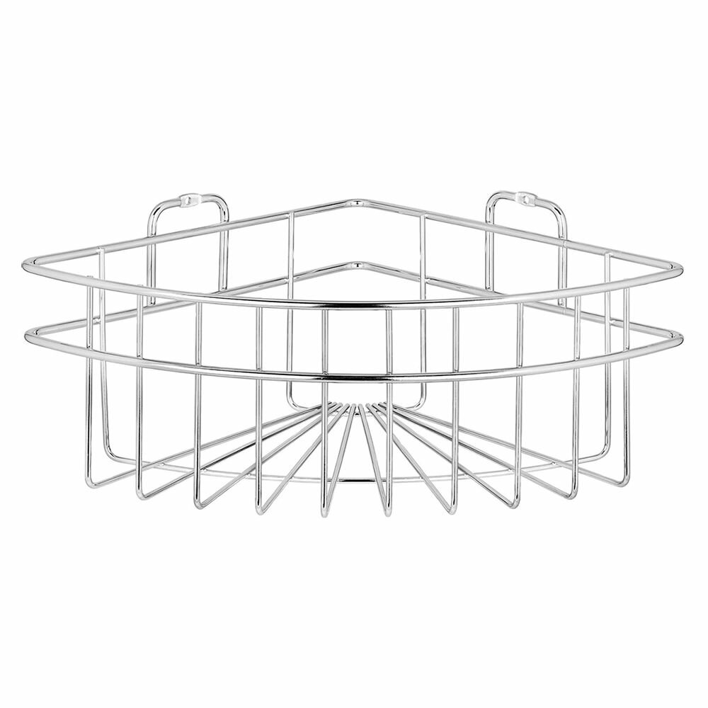 Полка сетчатая Кашалот 1-ярусная угловая хром