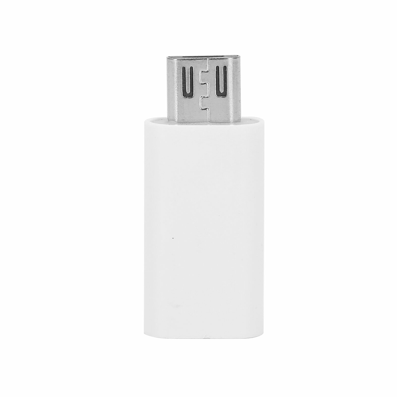 Адаптер-переходник Type-C «мама» на Micro USB «папа» для быстрой зарядки (белый)
