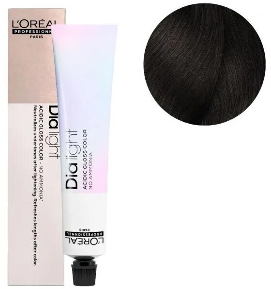 L'Oreal Professionnel Dia Light Краска для волос, 4.15 шатен пепельный красное дерево, 50 мл