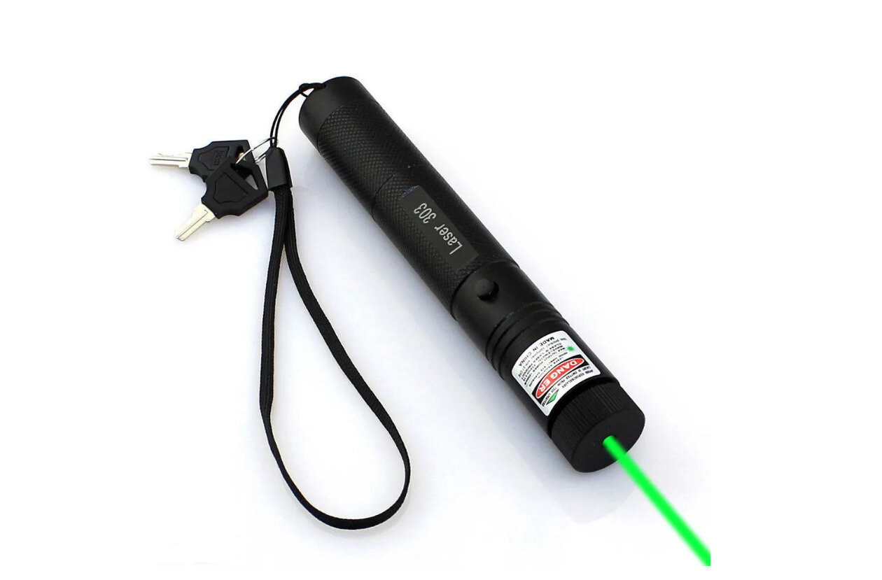Лазерная указка Green Laser Pointer 2000mW, зеленая, мощный луч