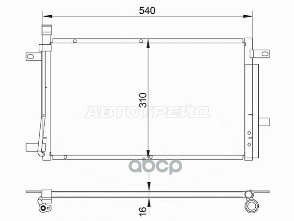 Радиатор кондиционера Sat арт. STLD02394A0