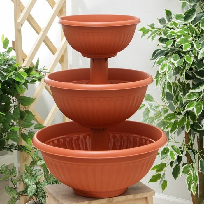 Каскад для цветов Idea Ливия, цвет терракотовый (М 3198)