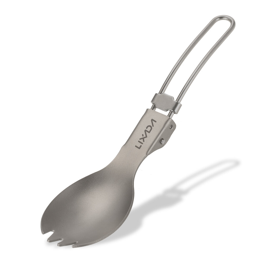 Ti Camping Spork, легкая складная уличная обеденная посуда для путешествий, столовые приборы для пеших прогулок, сверхкомпактный, компактный дизайн