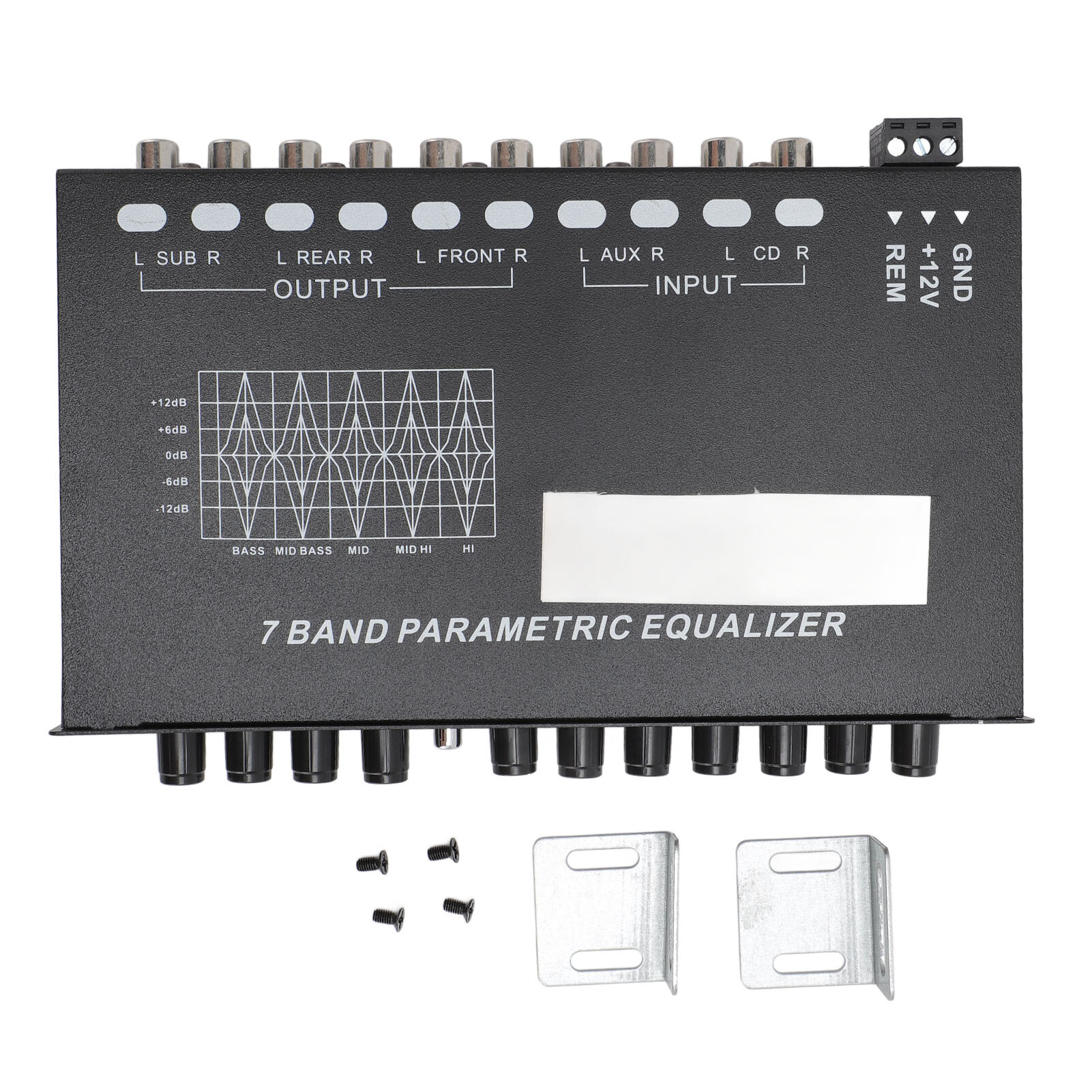 7 -полосной эквалайзер нарегулируемый эквалайзер CD Aux Select Select Car усилитель графический эквалайзер с передним задним выходом для лодки RV