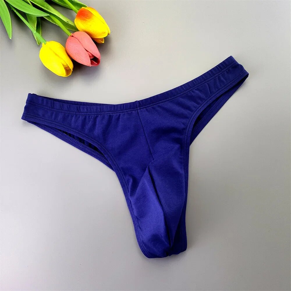 Мужские стринги фиолетовые Navy, XL