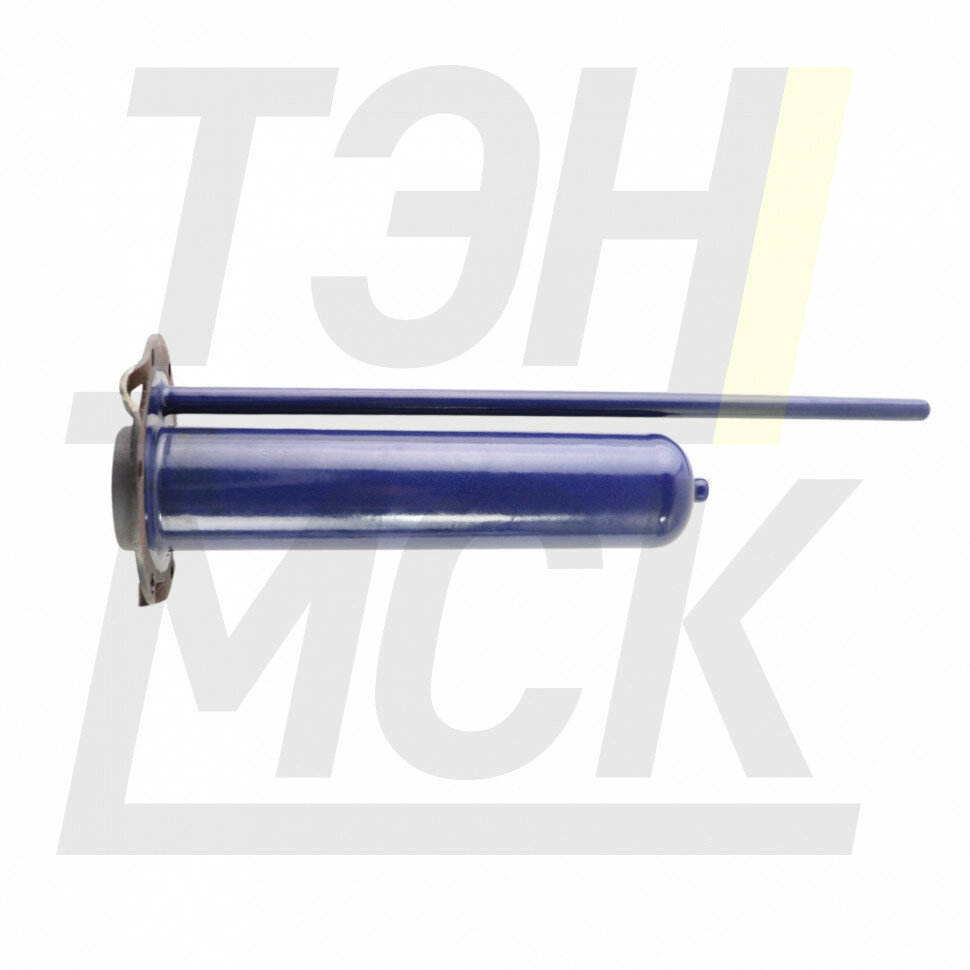 Колба-фланец под стеатитовый тэн, Atlantic, металл/керамика, Ø120мм/49,5мм, L250мм, М8, 6 отверстий, 482250