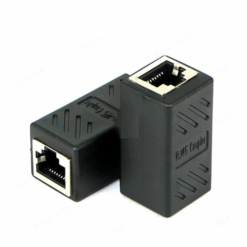 Сетевой удлинитель RJ45 с гнездовым разъемом Ethernet, гигабитный интерфейсный разветвитель-соединитель для подключения к Интернету
