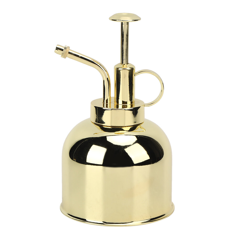 Ручная лейка из нержавеющей стали с напором воды для полива растений и цветов, садовый распылитель для использования внутри и снаружи помещений.