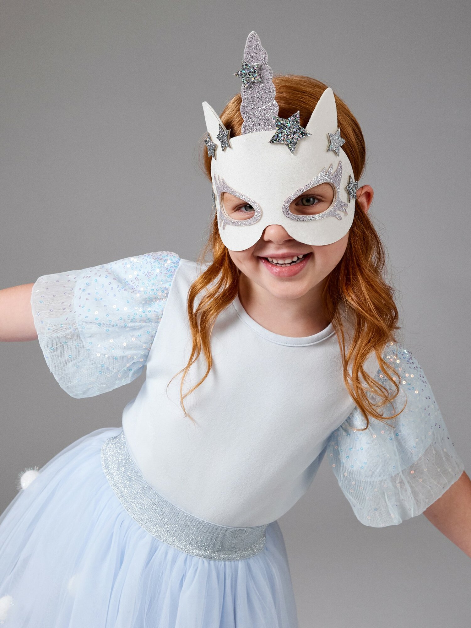 Маска ACOOLA "Maskarad", единорог, эластичная, для детей, размер one size, разноцветная