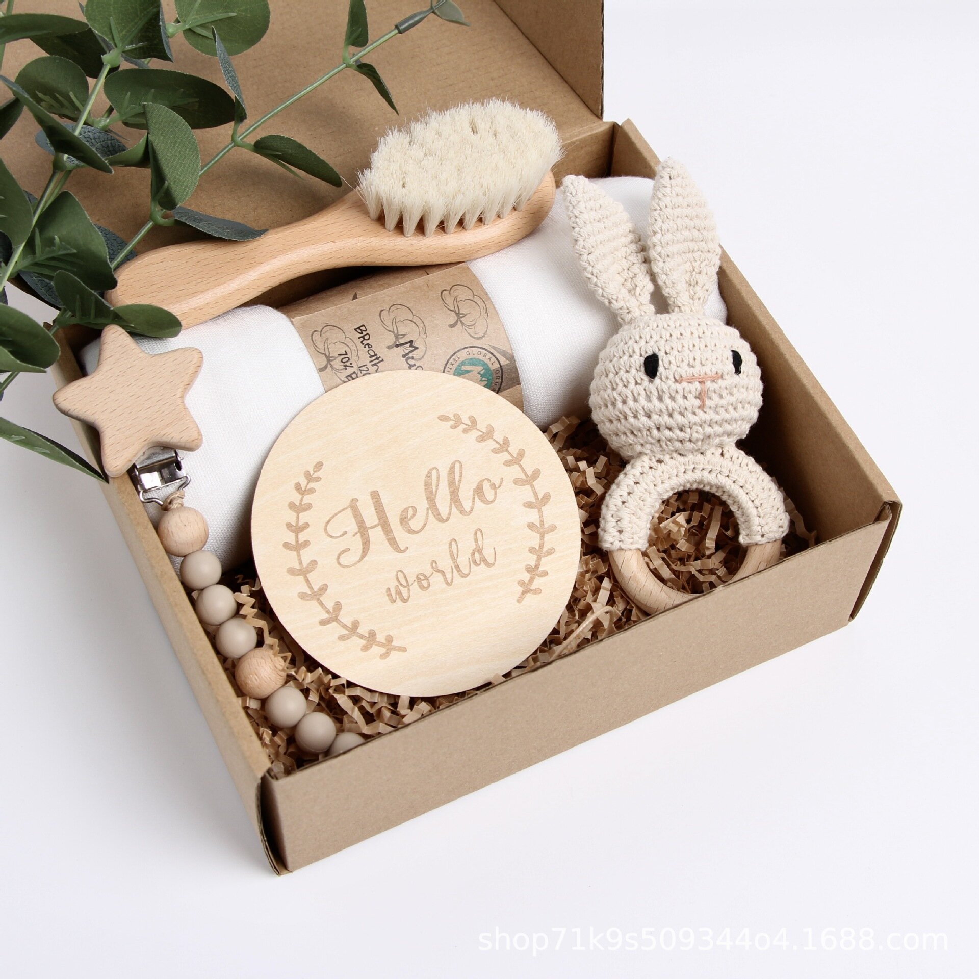 Набор погремушек "Etsy", для новорожденных, бежевый кролик