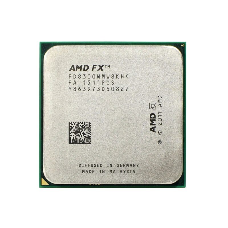 Восьмиядерный процессор AMD FX 8300, 3,3 ГГц, 8 Мб кэш-памяти, процессор Socket AM3 + 95 Вт, FX-8300 Bulk FX8300