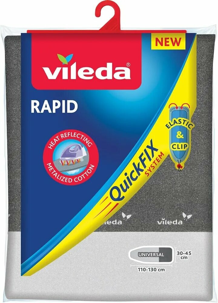 Vileda Чехол для гладильной доски "Vileda QuickFix", 130 см х 45 см