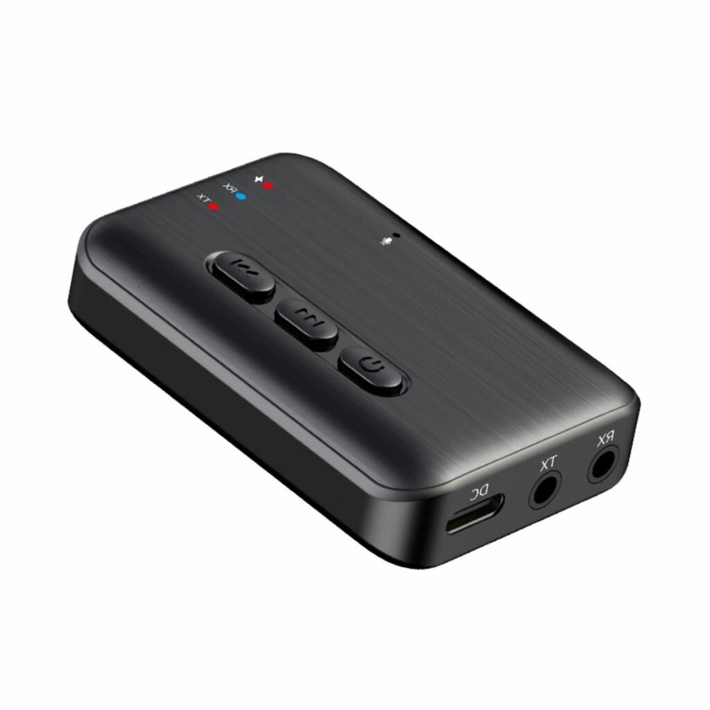 Перезаряжаемый аудиоадаптер с Bluetooth 5.3, передатчик и приемник, четкий звонок, микрофон, поддержка 3.5 мм