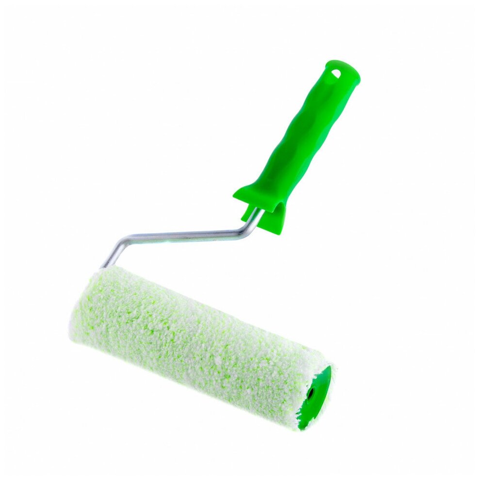 Валик "Работы с древесиной", 180 мм, ворс 12 мм, D 48 мм, D ручки 8 мм, микроволокно Сибртех, 80182