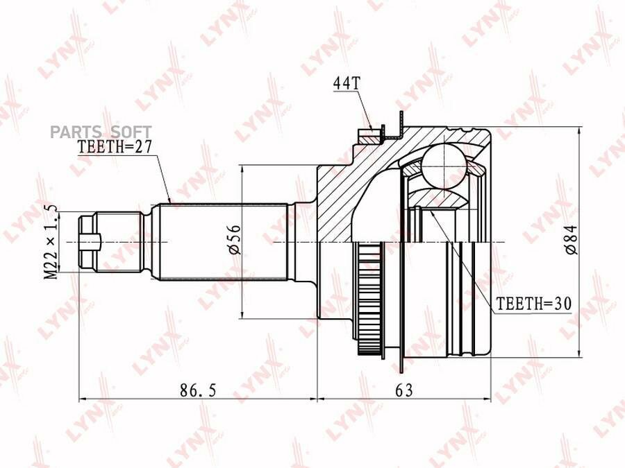 CO7101A LYNXAUTO ШРУС наружный