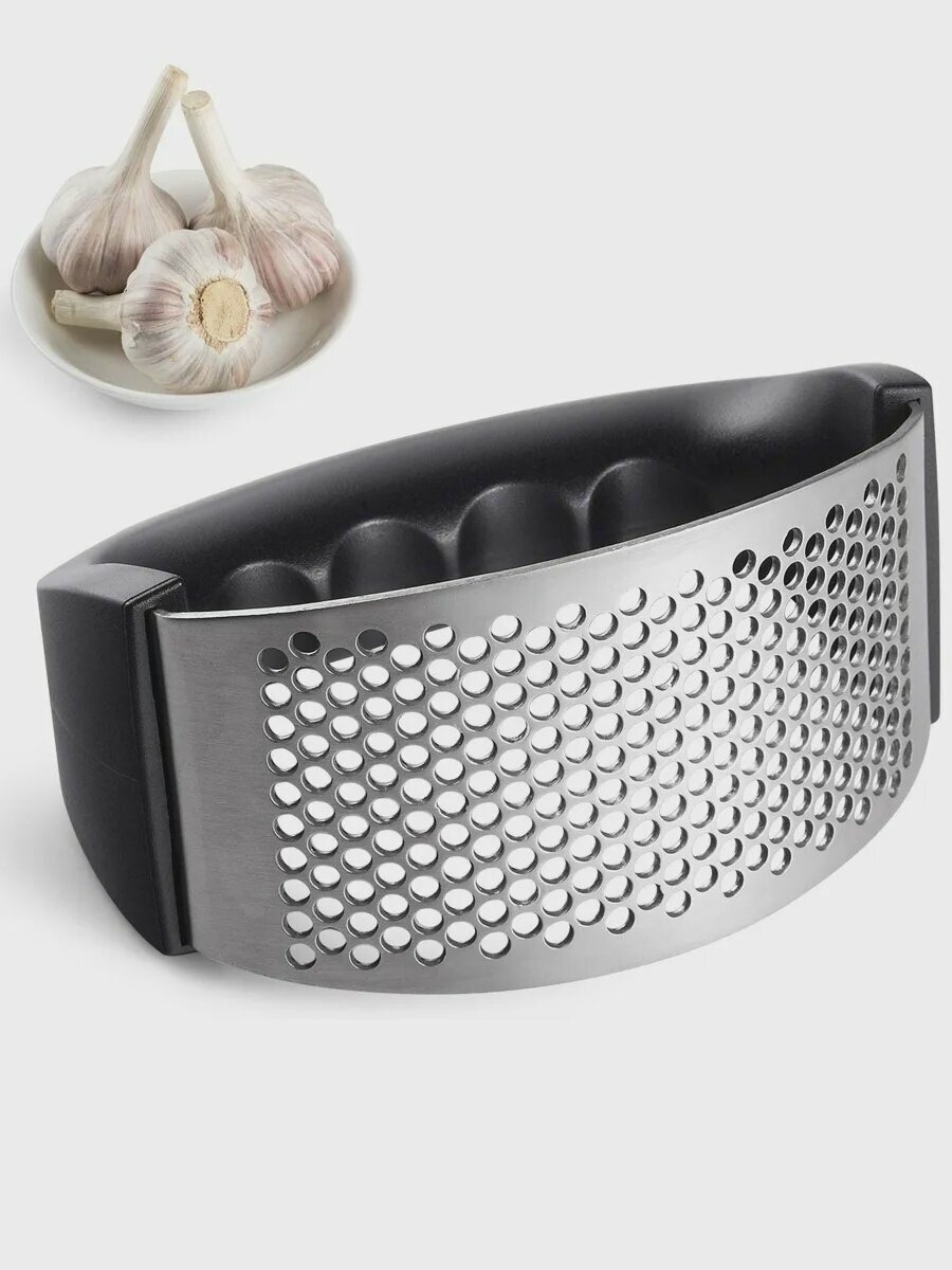 Пресс для чеснока GARLIC PRESS, пластик, использование в посудомоечной машине — фото 1