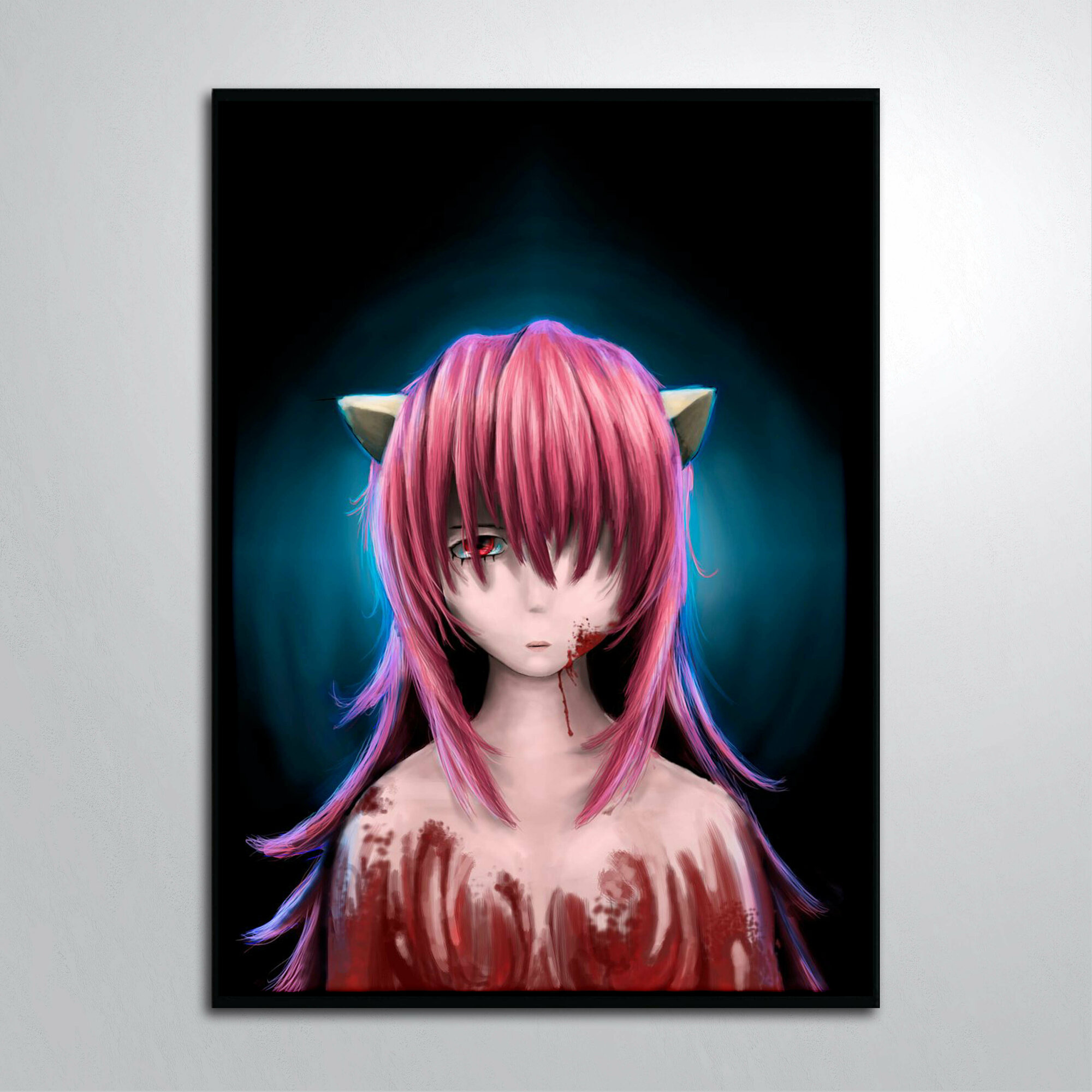 Постер без рамы/Аниме Эльфийская песнь Рисунок Арт Elfen Lied