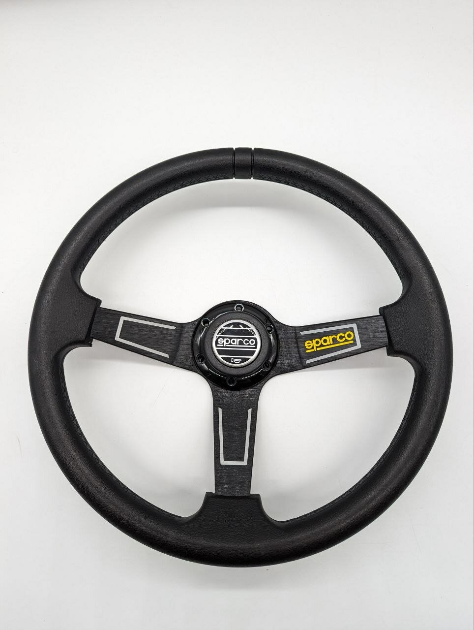 Универсальный гоночный руль Sparco реплика полиуретан черный
