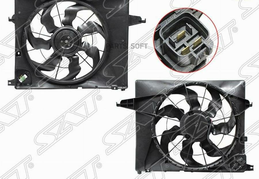 Диффузор Hyundai Santa Fe 12-19 SAT ST-HN67-201-A0 | цена за 1 шт