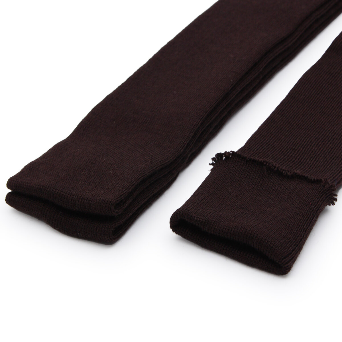 Манжет (рукав) тонкий (30% шерсть, 70% акрил), 14 кл, 1*1, 7см*3м (729 коричневый)